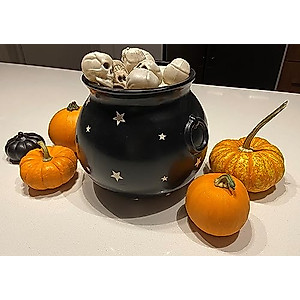 10 Strawberry Street Heritage Halloween Witches Cauldron Bowl, 7.25", Matte Black