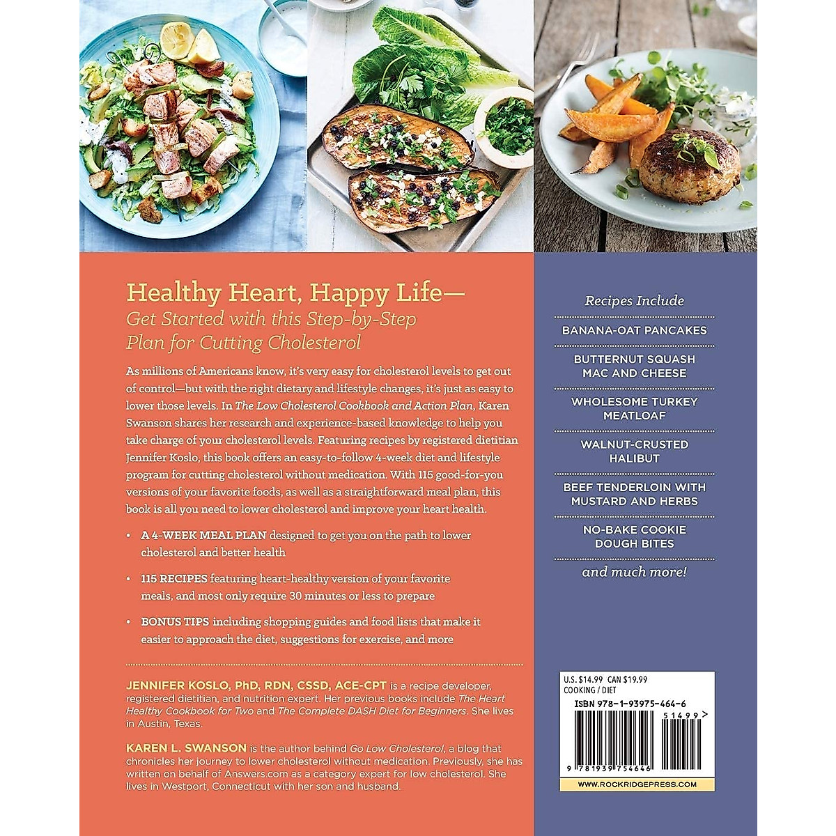 The Low Cholesterol Cookbook and Action Plan: 4 Weeks to Cut Cholesterol and Improve Heart Health