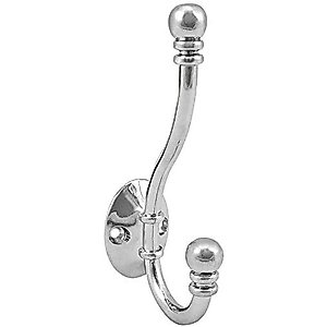 Cosmas 10 Pack 36267CH Polished Chrome Heavy Duty Coat & Hat Hook