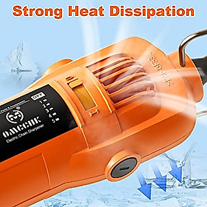 Electric Chainsaw Sharpener Kit, 3 in 1 Chain Saw Sharpener 180w, 5 Speed Craftsman Chainsaw Sharpener with Sharpening Wheels/Stones Set, Handheld Universal Chainsaw Teeth Sharpener Grinder Tool