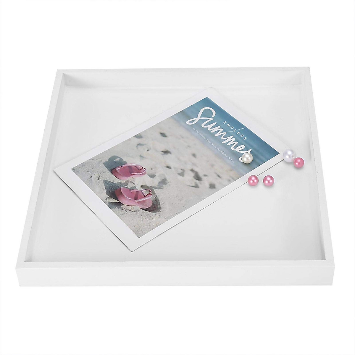 Omabeta Serving Tray Square Wood Tray Coffee Tray Home Serving Tray