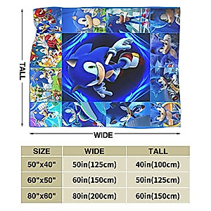 Catoon Throws Blanket Ultra Soft Flannel Throw Blankets for Bedding Couch Sofa All Seasons (SO2, 50"x40")