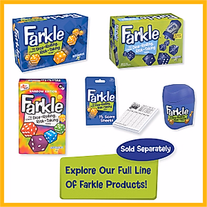 PlayMonster Farkle Classic Dice Game - Family Game Night - Easy to Travel - Ages 8+
