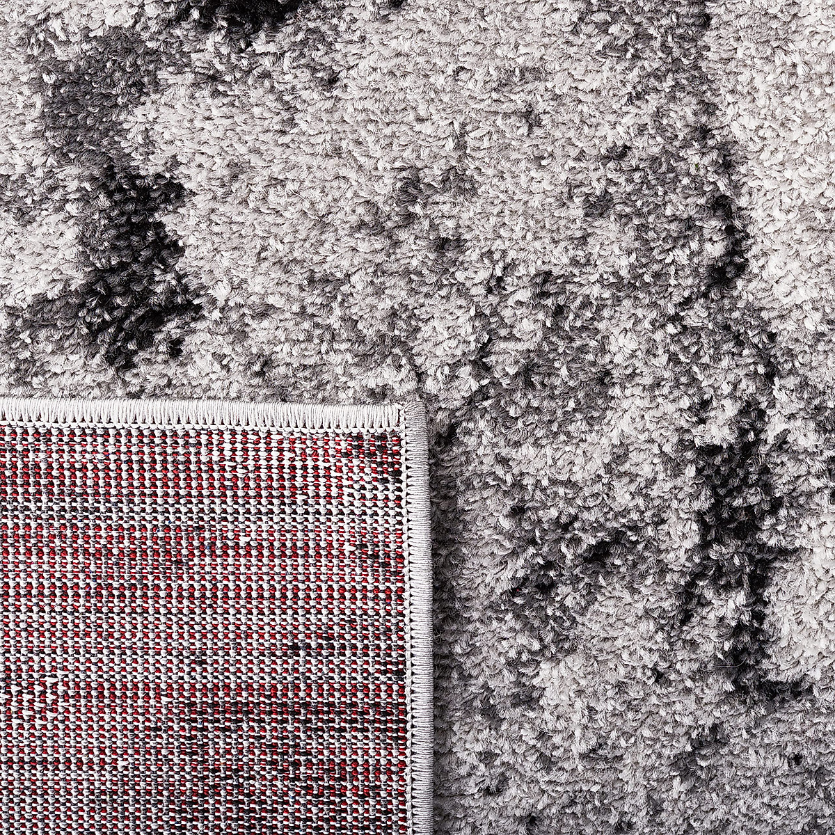 SAFAVIEH Adirondack Collection Runner Rug - 2'6" x 12', Grey & Black, Modern Abstract Design, Non-Shedding & Easy Care, Ideal for High Traffic Areas in Living Room, Bedroom (ADR134Z)