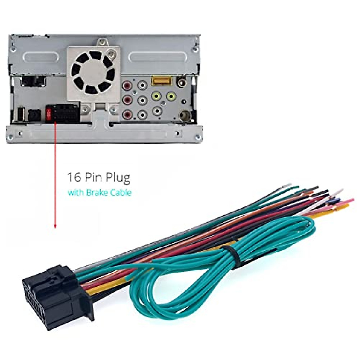 Yuacdky Radio Wiring Harness for Pioneer/Premier DVD Nav Radio Nav Radio DEH-X6700BT DEH-X4700BT DEH-X2700UI DEH-X5700HD