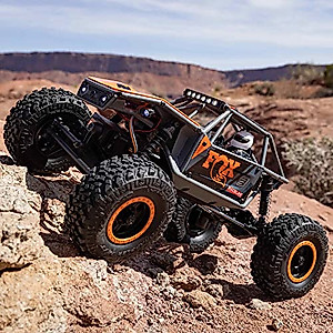 Axial RC Crawler 1/18 UTB18 Capra 4 Wheel Drive Unlimited Trail Buggy RTR (Battery and Charger Included) Grey, AXI01002T2,Grey/Orange