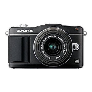 Olympus E-PM2 Mirrorless Digital Camera with 14-42mm Lens (Black) (Old Model)