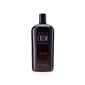 American Crew Men's Hair Gel, Firm Hold, Non-Flaking Styling Gel, 33.8 Fl Oz
