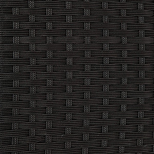 WO Outdoor Wicker Rattan Furniture 4 PCS Set Black Woven Table Chairs Set w Cushions & Back Support Pillows Coffee Table Seats 4 Black