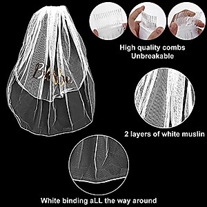 3pcs Bachelorette Party Accessories Set Include Bride to Be Sash and Veil with Bride Tiara Bridal Decoration Accessories for Bride Bachelorette Hen Night Party