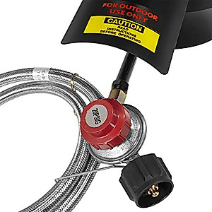 Barton X-Large Aluminum Turkey Fryer Steamer Burner BBQ Fair Clam Bake Pot 64 Qt Capacity 100,000 High-Pressure Burner