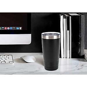 100 North, Polar Camel, United States National Parks, Black 20 Ounce, Stainless Steel, Vacuum Insulated Travel Tumbler Mug With Clear Lid, The Great Smoky Mountains Best Memories Are Made