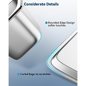 ZeroPone Hotel Pan 4" Deep Steam Table Pan 6 Pack 1/6 Size Hotel Pan 22 Gauge Stainless Steel Anti Jam Steam Table Pan
