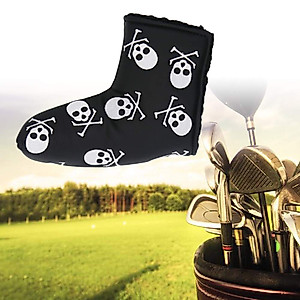 HISTAR Golf Skull Headcover Skull Design Putter Cover Blade Head Cover for Scotty Cameron Taylormade Odyssey