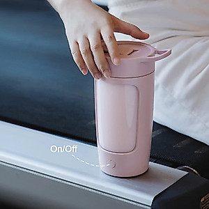 650ml USB Charging Self Stirring Water Bottle Automatic Mixing Mug for Coffee Milk Mixing Water Bottle Cup Drinkware Smart Cup (white)