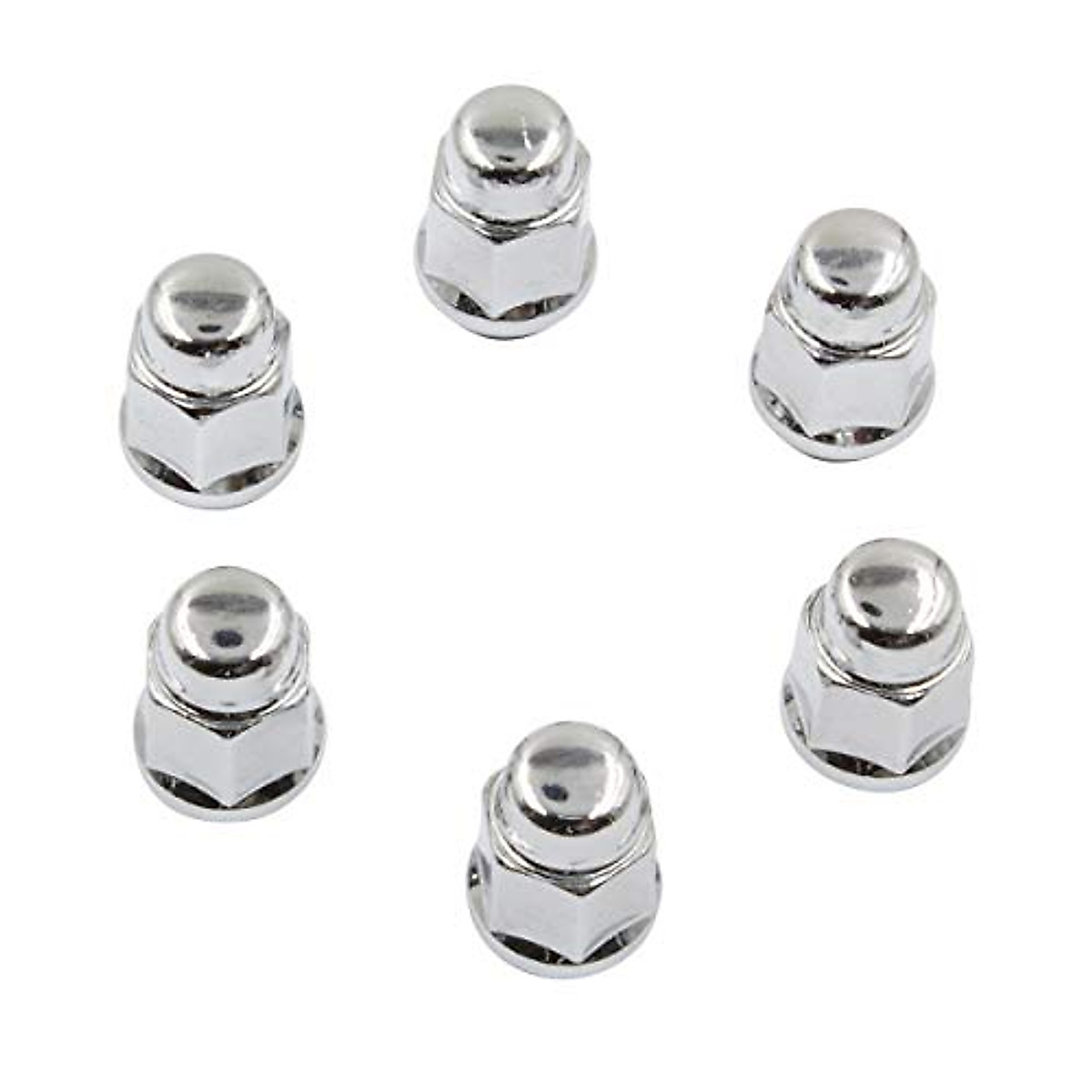 Wheel Accessories Parts Set of 24 Aftermarket Chrome Hex Lug Nuts Closed End Bulge Acorn Lug Nut Style 1. Cone Seat 19mm 3/4 Hex M14 x 1.50 2007-23 GMC Acadia 2009-22 Chevy Traverse