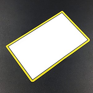 Replacement Glass Top Upper Screen Frame Lens Cover LCD Screen Protector With Adhesive For New 3DS XL LL 2015 Console Yellow