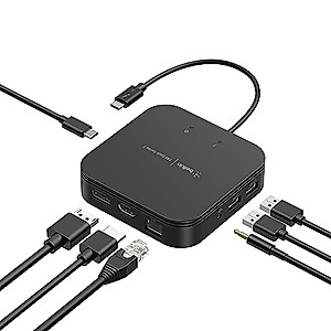 Belkin Thunderbolt 3 Dock Core With Thunderbolt 3 Cable - Usb C Hub - 7-In-1 Docking Station For Macs & Windows, 60W Upstream Charging, With Gigabit Ethernet, Displayport & Audio Ports