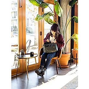 HAIKU Amble Hobo Bag with Removable Shoulder Strap and Adjustable Crossbody Strap, Deep Forest