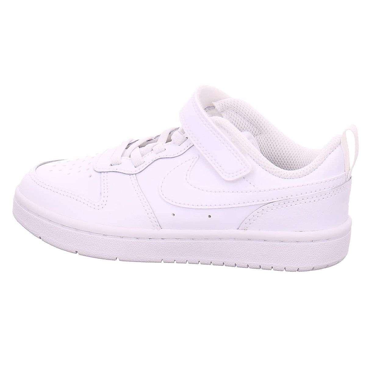 Nike Boy's Court Borough Low 2 (Little Kid) White/White/White 1 Little Kid M