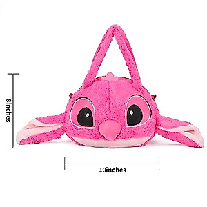 Interstellar Baby Plush Wallet, Crossbody Bag, Cute Plush Sewn Wallet, 9.8-inch Sewn Plush Toy, Best Gift for Boys and Girls (Pink)