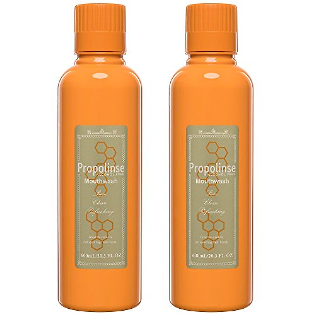 Propolinse Mouth Wash Pure, Pack of 2 (600ml / 20.3 Fluid Ounce)