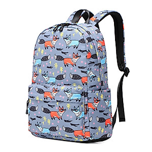 Wadirum Girl Fashion Printed School Bag Cute Backpack Purse for Women Fox