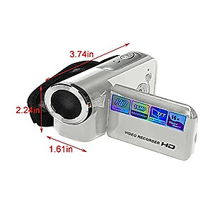 Digital Cameras Point and Shoot Digital Camera, 16MP Children's Camera 16X Zoom, Full HD Rechargeable Electronic Mini Camera for Students, Teens, Kids