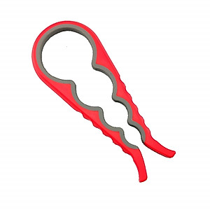 JINSHIN Jar Opener,Bottle Opener,Jar Gripper,Can Opener,Jar Lid Opener,Jar Opener for Arthritic Hands & Weak Hands & Seniors and Woman (Red)