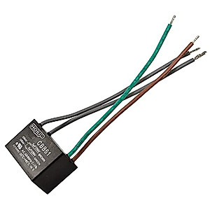 HQRP Ceiling Fan Capacitor CBB61 5uf+5uf 4-Wire