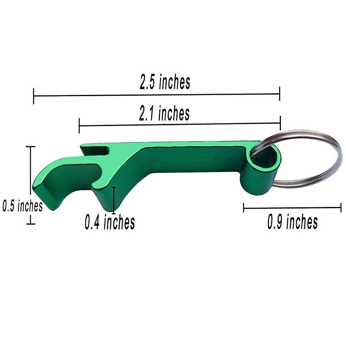 MTOMDY 200 Pieces Colored Aluminum Bottle Opener,Soda Beverage Beer Bottle Opener Keychain,Bottle Openers Aluminum Beer Bottle Opener Claw Beverage Keychain Ring for Kitchen/Wedding/Bar/Party