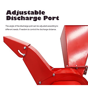 TECHTONGDA Electric Wood Chipper Shredder Mulcher Branch Crusher for Corn Straw Grass Fruit Trees Hand Pushed Multifunctional Garden 220V