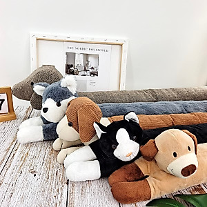 Fabric Under Door Draft Stopper Weather Stripping Sound Proof Bottom Seal Heavy Duty Reduce Noice Window Draft Stopper Decorative Cute Dog