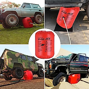 4 Ton Large Car Inflatable Jack Exhaust Air Jack for Car SUV Sedan Wheel Support Jacks Auto Emergency Escape Air Lifting Durable and Suitable for Multiple Scenarios