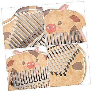 EXCEART 1pc Finger Piano Childs Piano 17 Keys Thumb Clear Thumb Piano Hand Bells Chimes Knock Thumb Pianos Marimbas Instrument African Kalimba Kids Piano Acrylic Percussion Stainless Steel