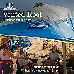 Coleman Oasis Pop Up Canopy, 10 x 10 Canopy Tent, Portable Shade Tent, Moss