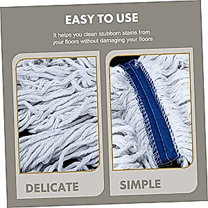 Yardwe Replaceable Mop Head Floor Mops Commercial Mop Microfiber Mop Head Dry Mop Pads Cleaning Mop Head Replacement String Mop Refills Cleaning Mop Cloth Convenient Mop Refill Plastic