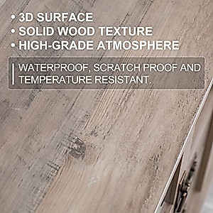 RICHRYCE Sideboard Buffet Storage Cabinet, Farmhouse TV Stand 2 Drawers, 3 Cabinets and Acrylic Doors for Kitchen Dining Room Furniture Cupboard Console Table(Grey)