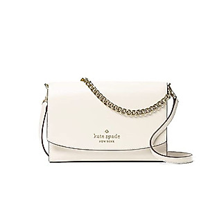 Kate Spade Carson Saffiano Leather Convertible Crossbody Bag (Parchment)