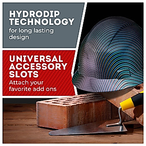 Acerpal Full Brim Non-Vented Color Weave Carbon Fiber Design Gloss Finish OSHA Hard Hat with 6-Point Suspension