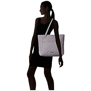 Vera Bradley Women's Performance Twill Vera Tote Bag, Classic Gray, One Size