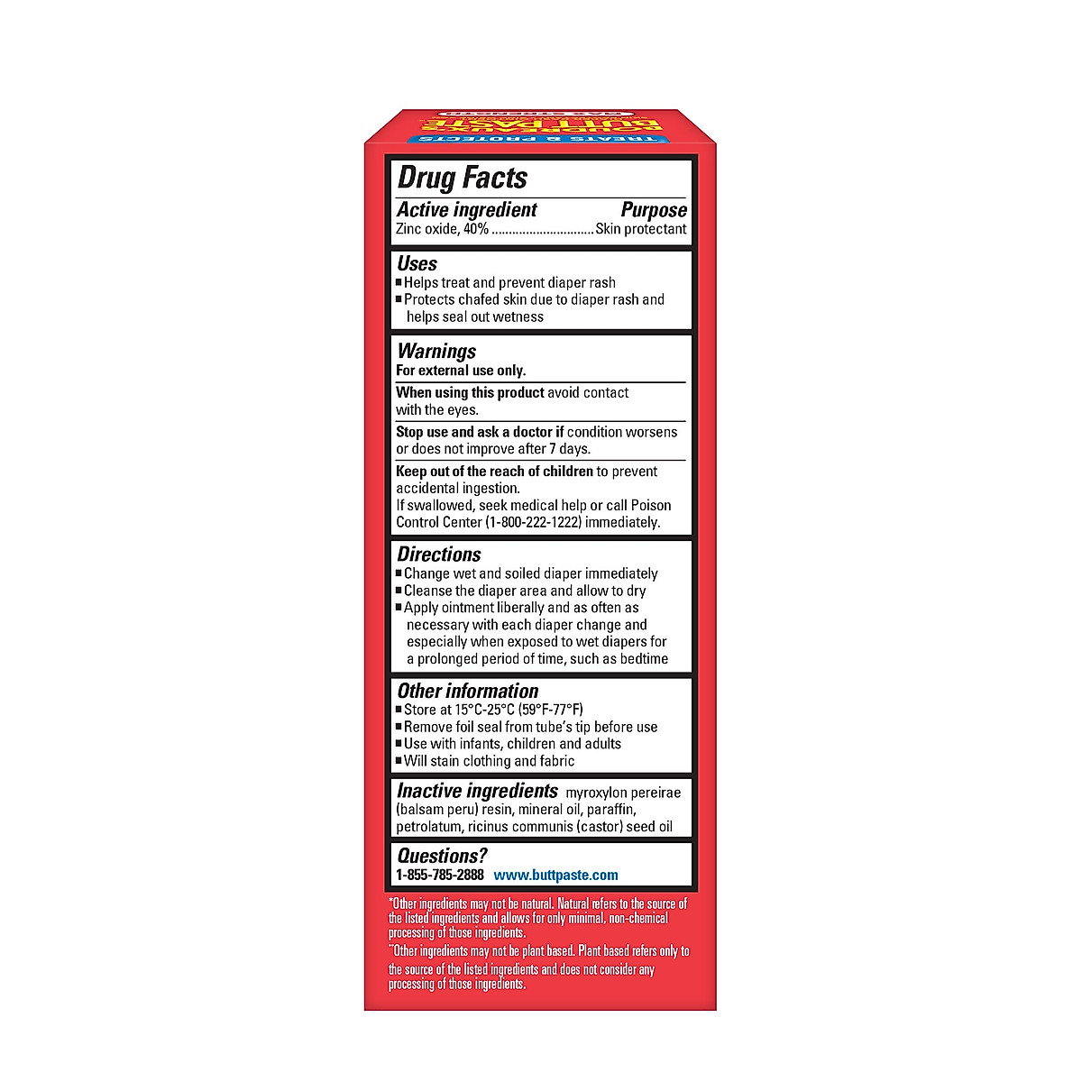 Boudreaux's Butt Paste Diaper Rash Ointment | Maximum Strength | 14 Ounce and 2 Ounce, Combo 1