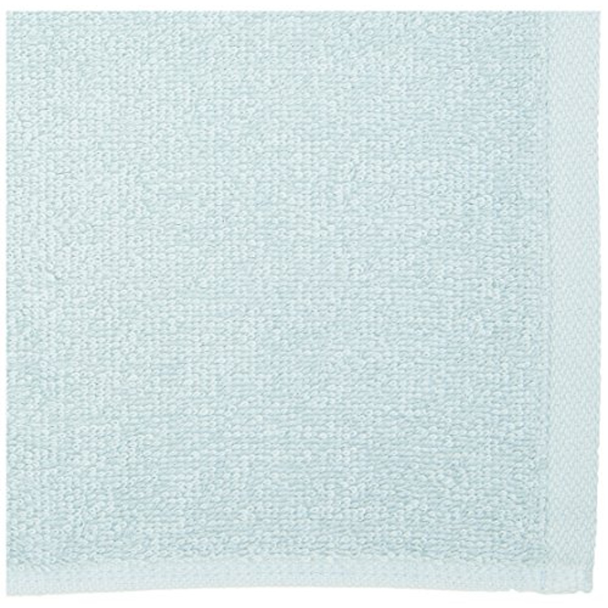 Amazon Basics Fast Drying, Extra Absorbent, Terry Cotton Washcloths - Pack of 24, Ice Blue, 12 x 12-Inch