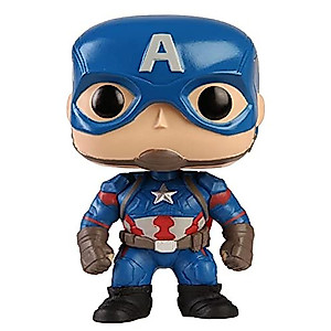 POP Marvel: Captain America 3: Civil War - Captain America Funko Vinyl Figure (Bundled with Compatible Box Protector Case)