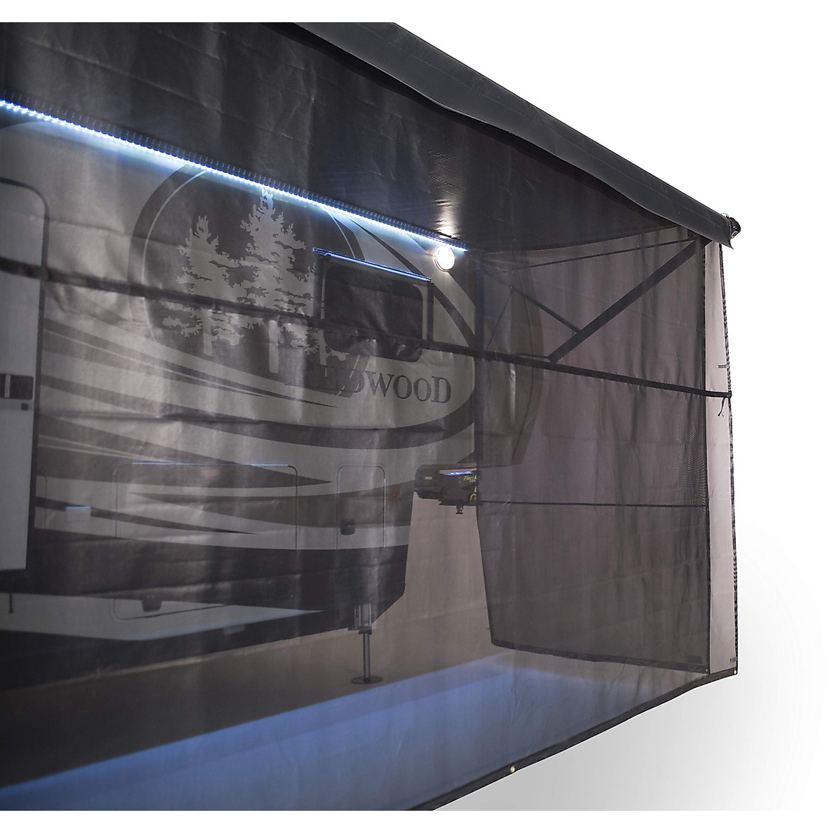 Lippert Components Super Shade Front Panel for 5th Wheel, Travel Trailer and Motorhome RV Awnings