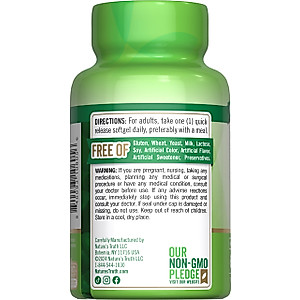 Nature's Truth Vitamin E Softgels | 1000 IU | 60 Count | Non-GMO & Gluten Free Supplement