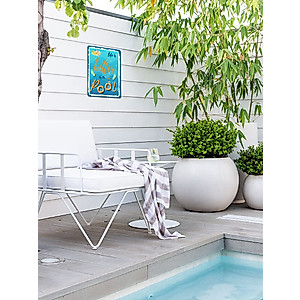 Life is Better by The Pool Sign - Funny Pool Signs And Decor Outdoor 12" * 8" (001)