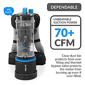 Prolux 2.0 Cordless Battery Bagless Backpack Vacuum Cleaner w/Dual HEPA Shield Filtration and Tool Accessory Kit