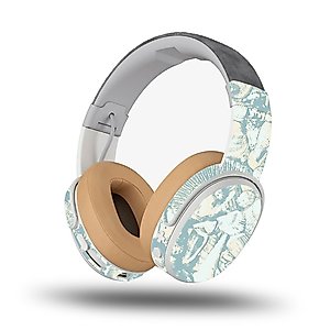 MightySkins Skin Compatible with Skullcandy Crusher Wireless - Blue Seashells | Protective, Durable, and Unique Vinyl Decal wrap Cover | Easy to Apply, Remove, and Change Styles | Made in The USA
