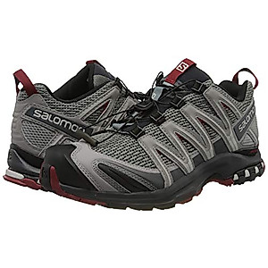 Salomon XA PRO 3D Trail Running Shoes for Men Sneaker, Grey Monument/Ebony, 8.5